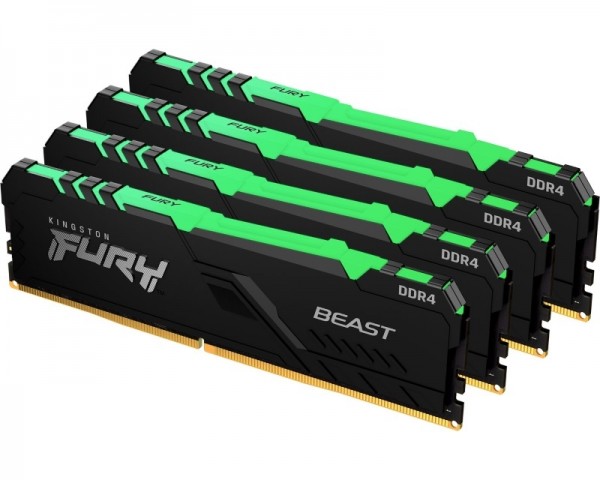 KINGSTON DIMM DDR4 128GB (4x32GB kit) 3600MHz KF436C18BBAK4128 Fury Beast RGB