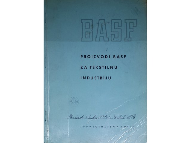 Katalog Proizvoda Za Tekstilnu Industriju `BASF`