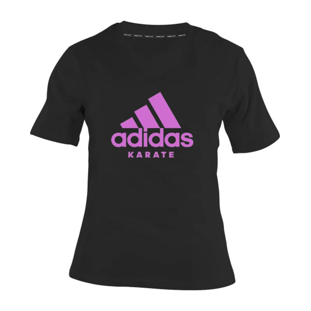 adidas ženska karate majica s kratkim rukavima i V izrezom