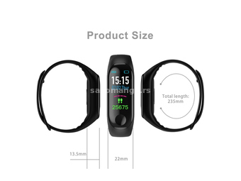 Kaiš silikonski za Mi Band 3,4,5 u M3 M4 M5