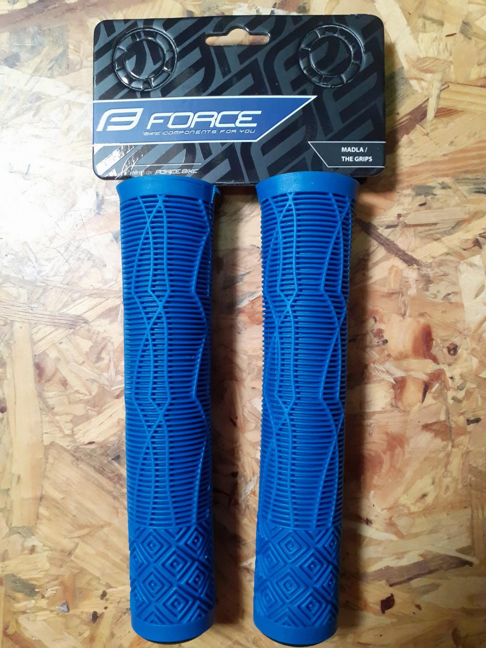 Gripovi FORCE BMX160 gumene, plave