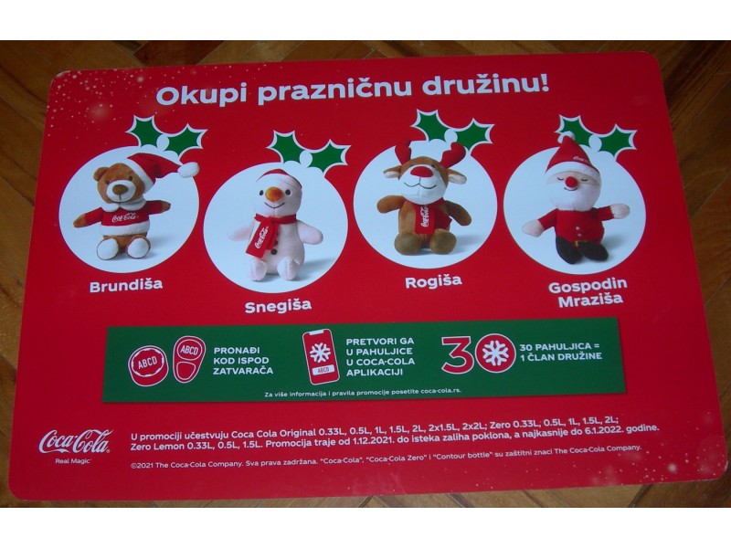 Coca Cola, velika kartonska reklama, igračke