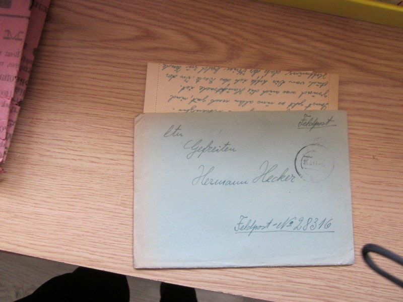 Feldpost no 28316 Darmstadt sa pismom u koverti