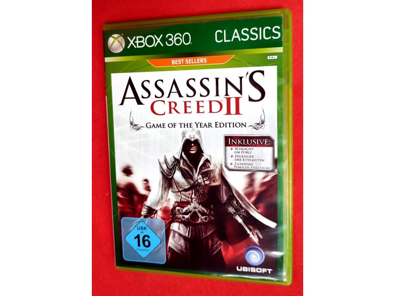 Assassins Creed II / XBox 360 (Xbox ONE compat)