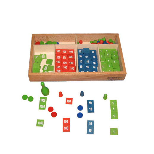 Igra sa pločicama Montesori matematika 5+