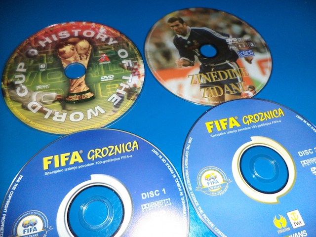 Fudbalska kolekcija na 4 DVD originalna izdanja - NOVO!