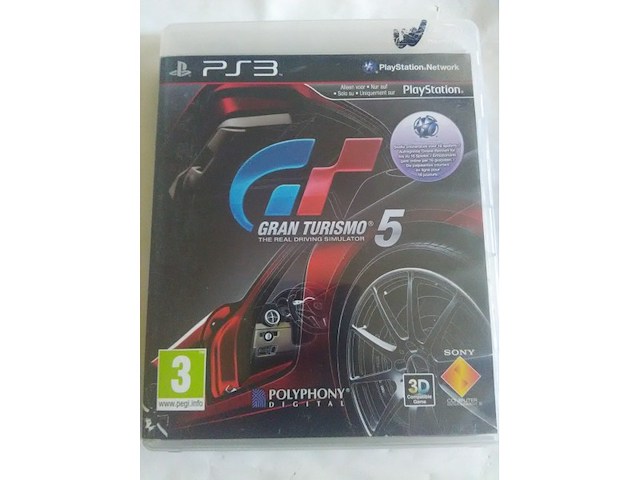 sony plausation 3  gran turismo 5 ko sa slika