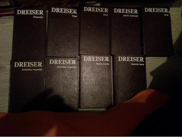 Dreiser 2-10 ukupno9 knjiga