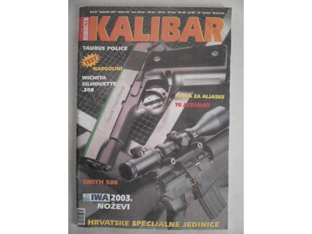 KALIBAR  broj  83  -  septembar 2003.