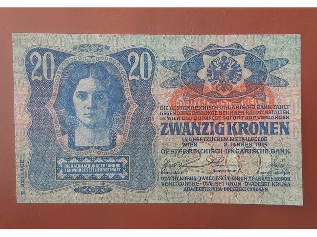 20 KRONEN 1913 aUNC