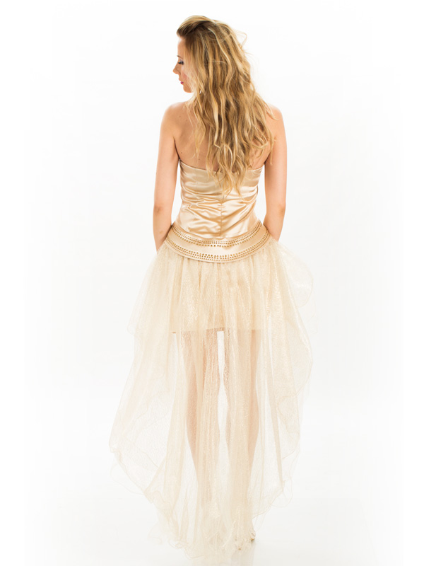 Kratka zlatna maturska haljina 2014/56