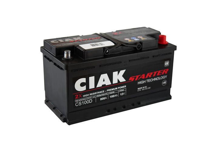 Ciak 12V 100Ah 800A D+ CS100D Starter akumulator