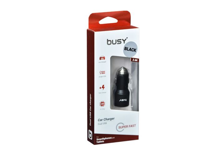 USB punjač 3.4A 2 USB porta Busy 050703 3800148507037