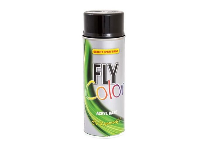 Sprej boja crna mat RAL9005 Fly Motip 400 ml. 400857 akrilna
