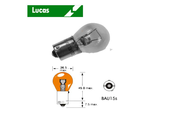 Sijalica 12V 21W LUCAS llb581t zuta