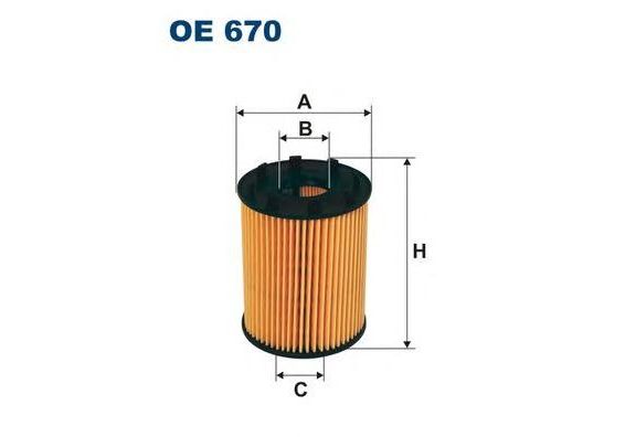 Filter ulja FILTRON oe670 _ 1.3mJTD