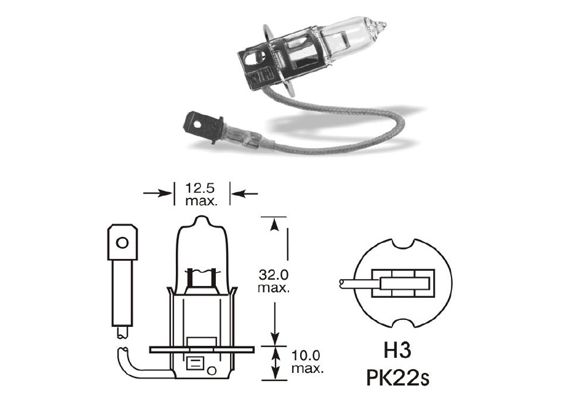 Sijalica H3 LUCAS llb453