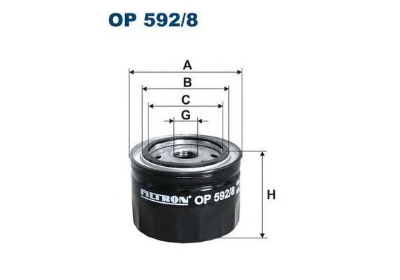 Filter ulja FILTRON OP592/8 E107