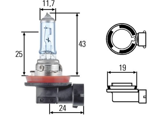 Sijalica H8 BOSCH 1987302805 ECO 12V 35W