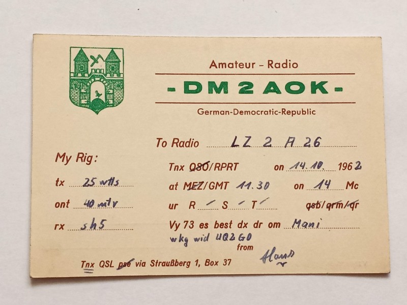 Radio Amateri - Nemačka DDR -