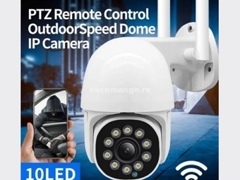 IP WiFi PTZ kamera spoljna 360 + dve antene 10 dioda