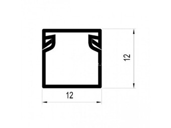 Kanalica ME-12x12mm 2m samolepljiv kablovski kanal PVC