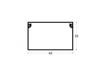 Kanalica ME-40x25mm 2m samolepljiv kablovski kanal PVC