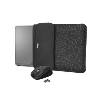 Trust Yvo Reversible 15.6 Laptop Sleeve and Wireless Mouse