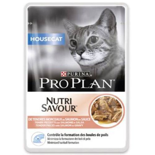 Purina Pro Plan Nutri Savour Cat Housecat Losos 85 g