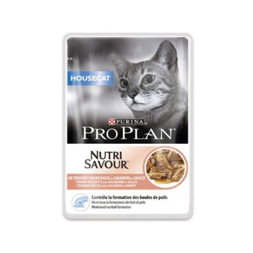 Purina Pro Plan Nutri Savour Cat Housecat Losos 85 g