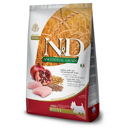 N&D Low Grain Adult Mini Piletina i Nar 7 kg