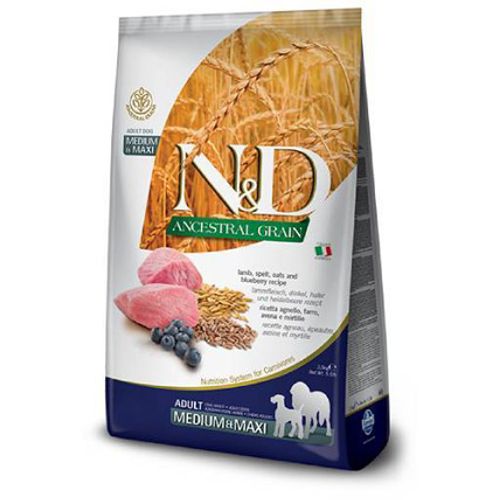 N&D Low Grain Adult Medium i Maxi Jagnjetina i Borovnica 12kg