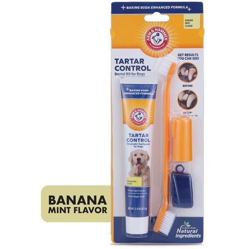 Arm&Hammer Set za kontrolu stvaranja zubnih naslaga kod pasa sa ukusom Banane i Mente