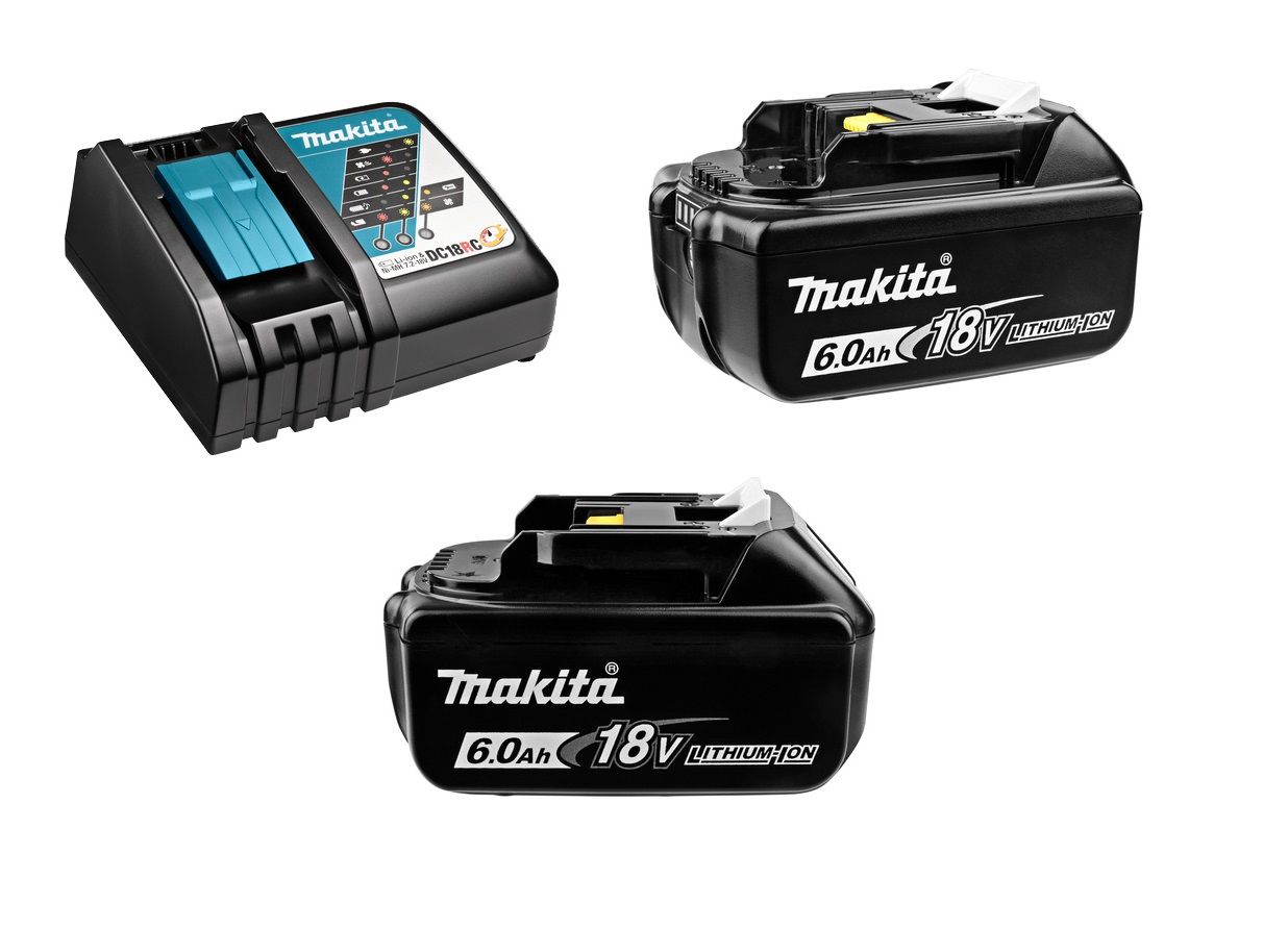 Makita – Set 2 x BL1860B baterija 18V 6.0Ah LXT + punjač DC18RC