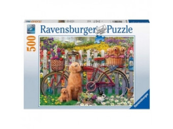 Ravensburger puzzle (slagalice) - Slatki psi u dvoristu RA15036