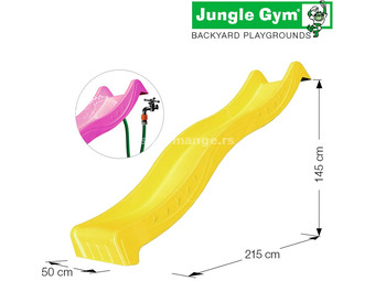 Vodeni Tobogan Spust 2.65 m - Jungle Gym Sa TUV Sertifikatom Yellow