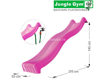 Vodeni Tobogan Spust 2.65 m - Jungle Gym Sa TUV Sertifikatom Pink