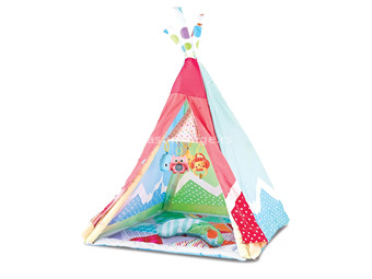 KikkaBoo Podloga za igru šator TEEPEE 2in1 ADVENTURE girl (KKB10249)