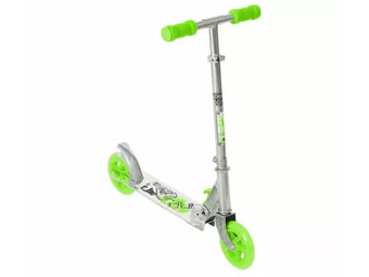 Trotinet aluminijum PW-704 zeleno beli Veći ABEC5 ACTION