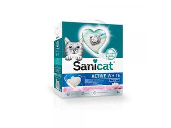 SANICAT grudvajući posip za mačke Active White Lotus - 10l