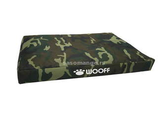Wooff ležaljka za pse Box maskirna 55x75x15 cm