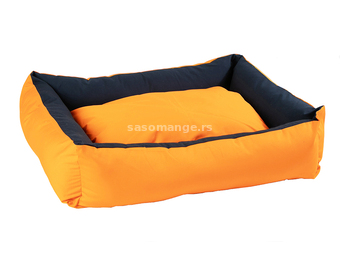 Pet Line Krevet za pse Square Orange-Navy 90cm 63-6