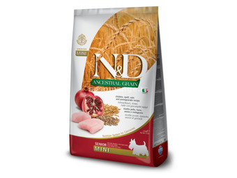 N&amp;D hrana za pse Ancestral Grain CHICKEN &amp; POMEGRANATE (Senior, Mini) 2.5kg