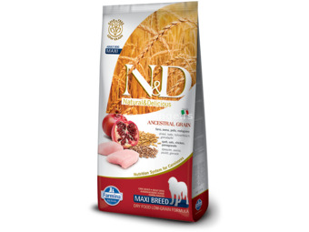 N&amp;D hrana za pse Ancestral Grain CHICKEN &amp; POMEGRANATE (Adult, Giant Maxi) 12kg