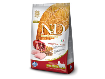 N&amp;D hrana za pse Ancestral Grain CHICKEN &amp; POMEGRANATE (Adult, Mini) 2.5kg