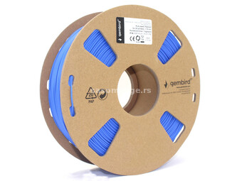 3DP-PLA1.75-01-FB PLA Filament za 3D stampac 1.75mm, kotur 1KG plamen sjajan Blue