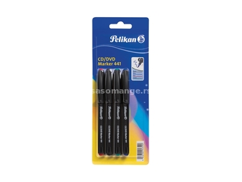 Marker za CD permanentni 0,7mm 441 pk4 Pelikan 943597 sortirano blister