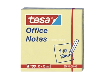 Blok samolepljiv 75x75mm 100L Office Notes Tesa 57654 žuti