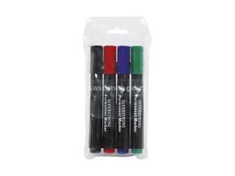 Marker permanentni 1,5-3mm okrugli vrh pk4 FORoffice 104297 blister