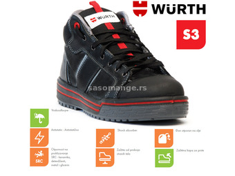 Wurth Bezbednosne patike Sneakers S3 duboke vel. 47